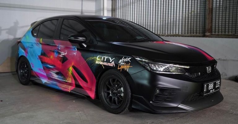 Modifikasi Honda City Hatchback RS, Berlabur Grafity