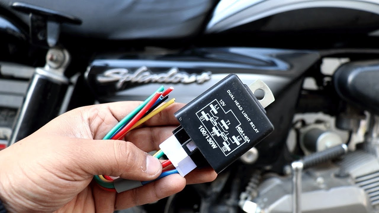8 Cara Pasang 1 Relay Lampu Motor Sendiri Dengan Benar