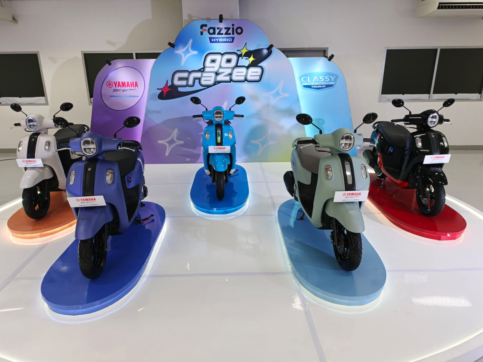 Harga Yamaha Fazzio Hybrid Kini Dengan 4 Pilihan Warna Baru – Moladin
